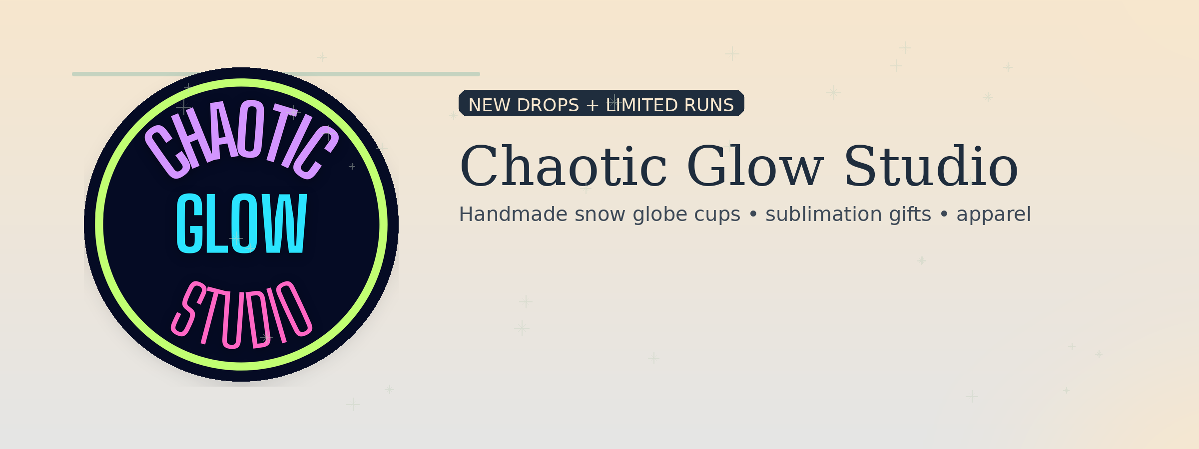 Chaotic Glow Studio | Handmade Snow Globe Cups & Sublimation Gifts
